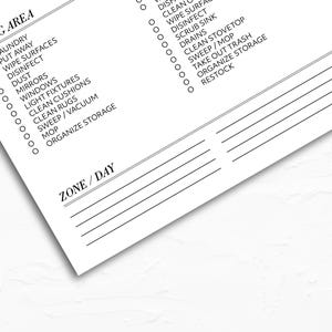Cleaning Checklist Reference for Home Keeping Chore List Home Planning ...