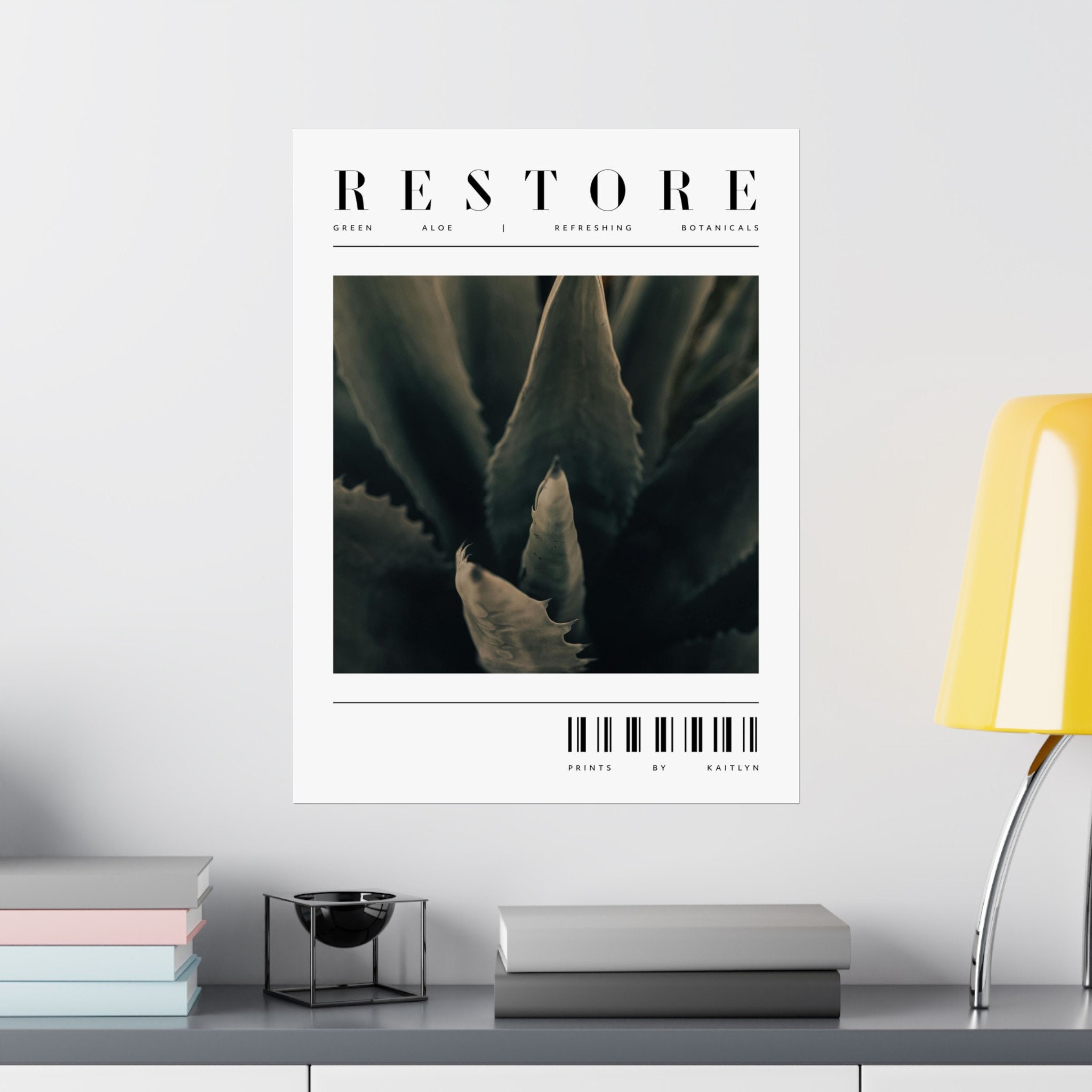 Poster Print Botanical Wall Art Aesthetic Trendy Nature Home Decor ...