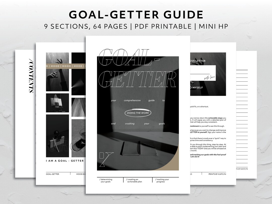 Mini HP, Goal-getter Guided Workbook Motivational Goal Planning Tool ...