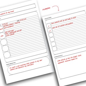 A5, Project Planner Printable Bundle Task Tracker Professional ...