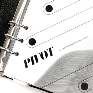 A5, Pivot Motivational Quote Dashboard Aesthetic Planner Accessory ...