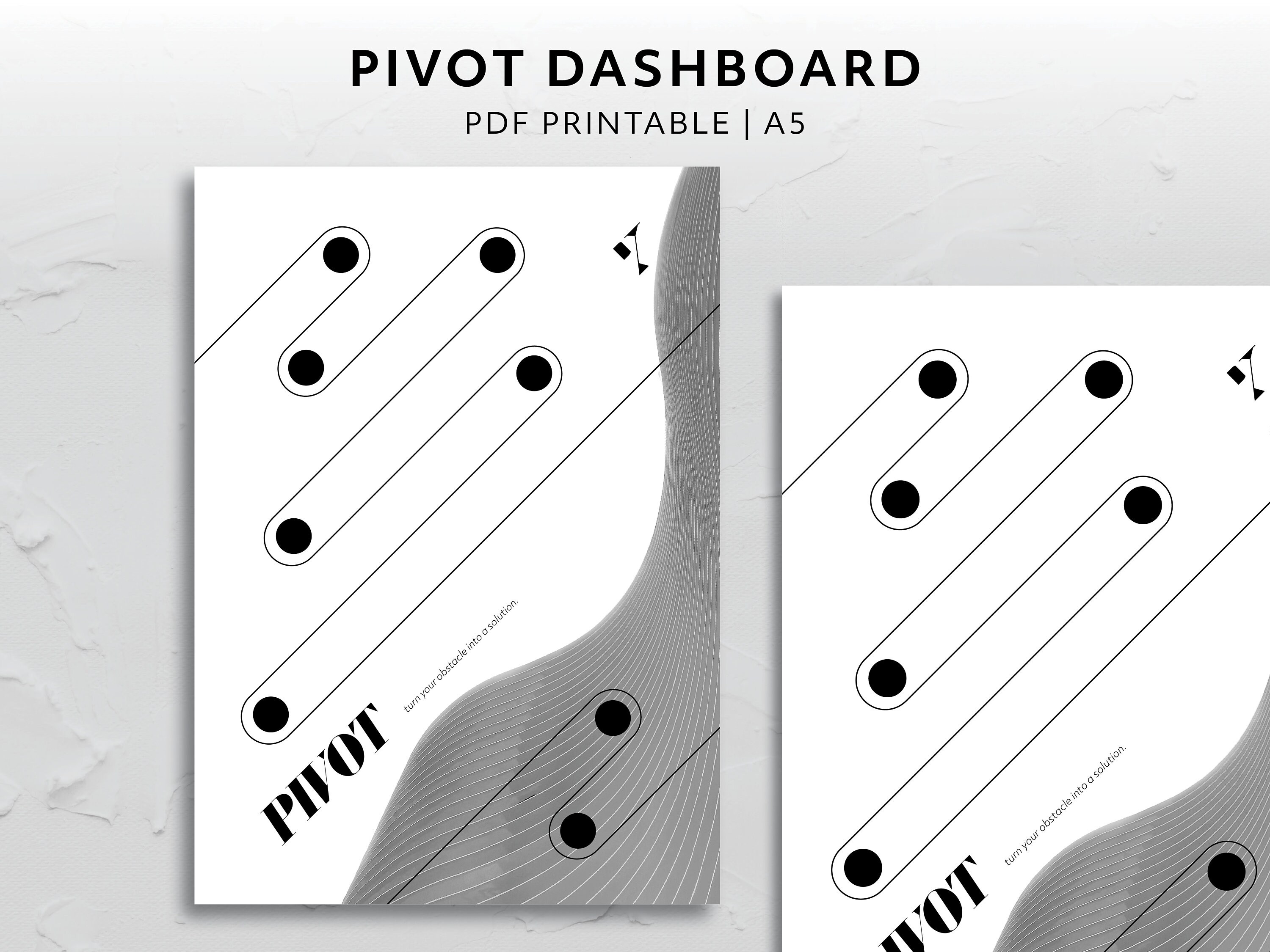 A5, Pivot Motivational Quote Dashboard Aesthetic Planner Accessory ...