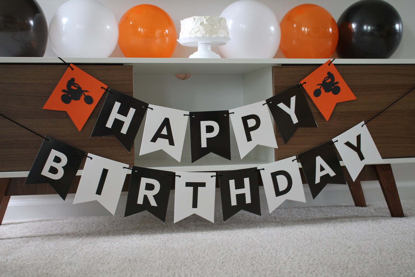 Dirt Bike Birthday Banner, Racing Banner, Dirt Bike Birthday Party ...