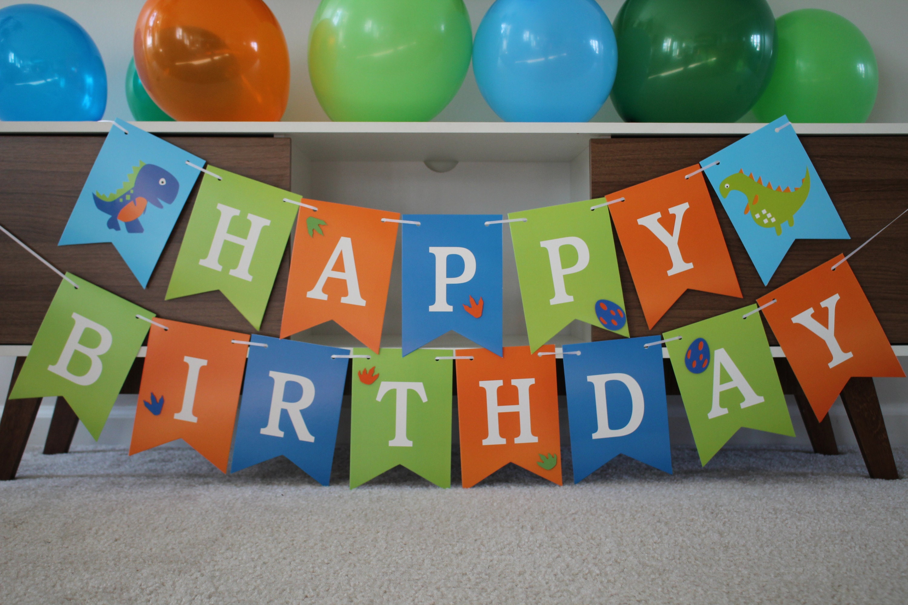 Dinosaur Banner, Dinosaur Birthday Banner, Dinosaur Birthday, Dinosaur ...