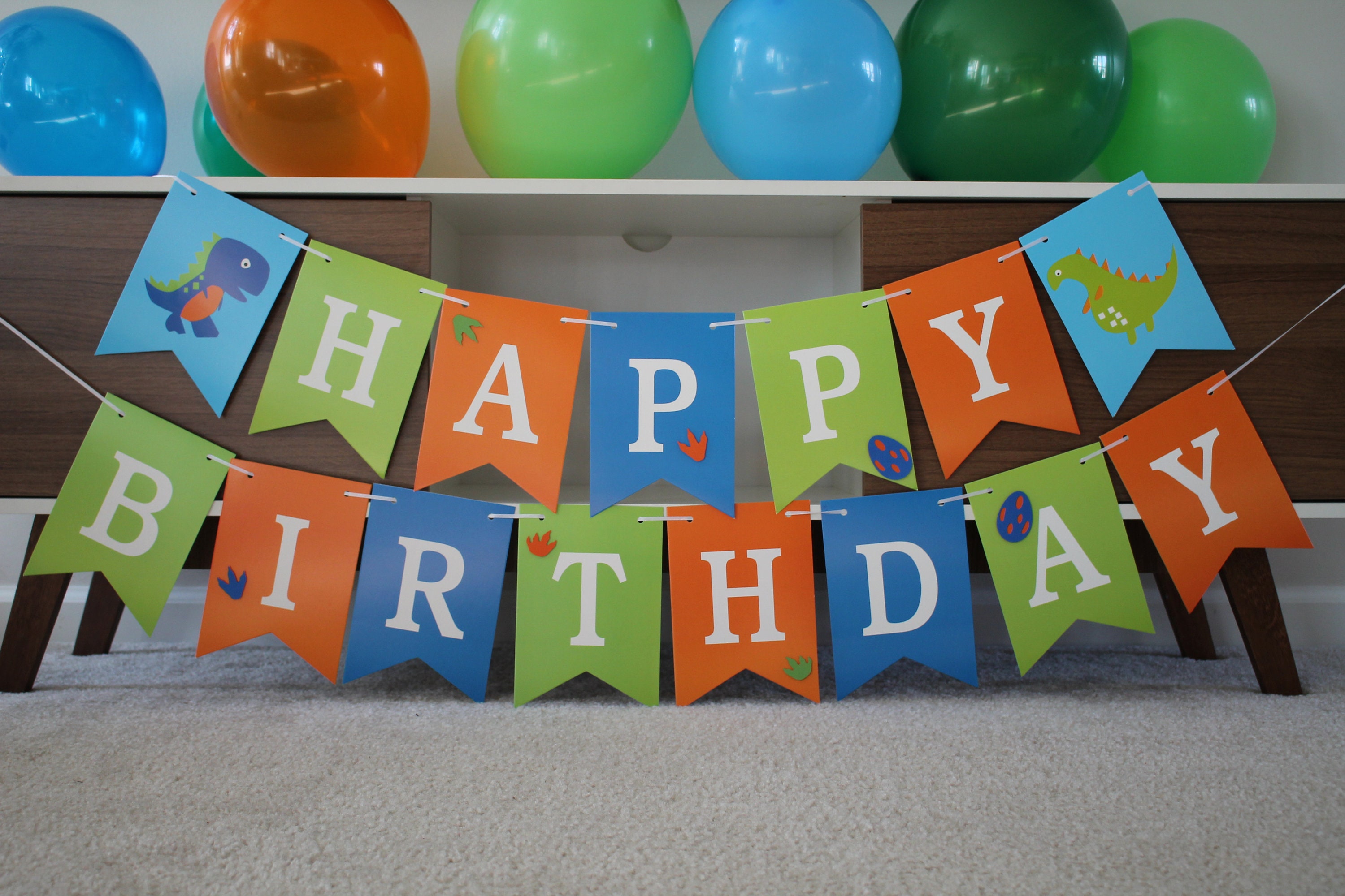 Dinosaur Banner Dinosaur Birthday Banner Dinosaur Birthday - Etsy