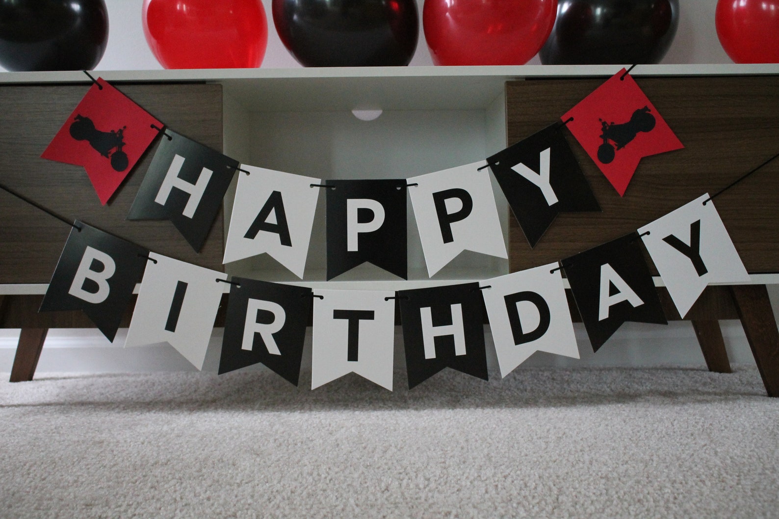 Motorcycle Banner Motorcycle Birthday Banner Bike Birthday | Etsy