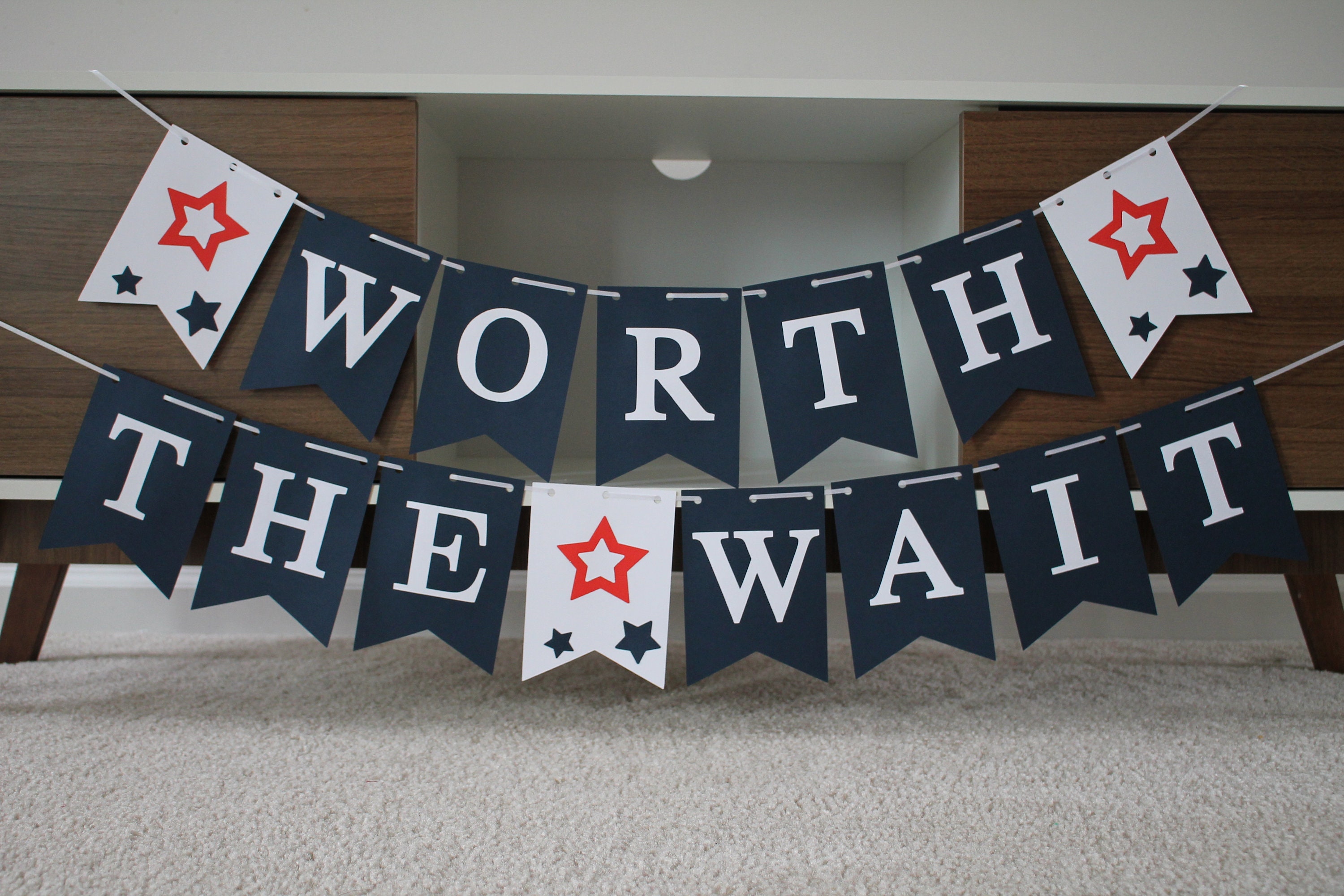 Worth the Wait Banner Welcome Banner Baby Shower Banner - Etsy