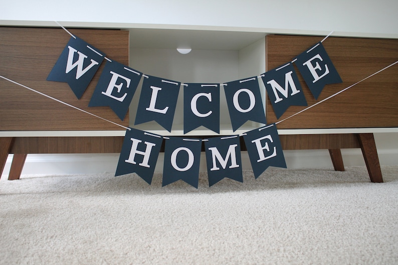 Welcome Home Banner Homecoming Party Banner Welcome Banner | Etsy