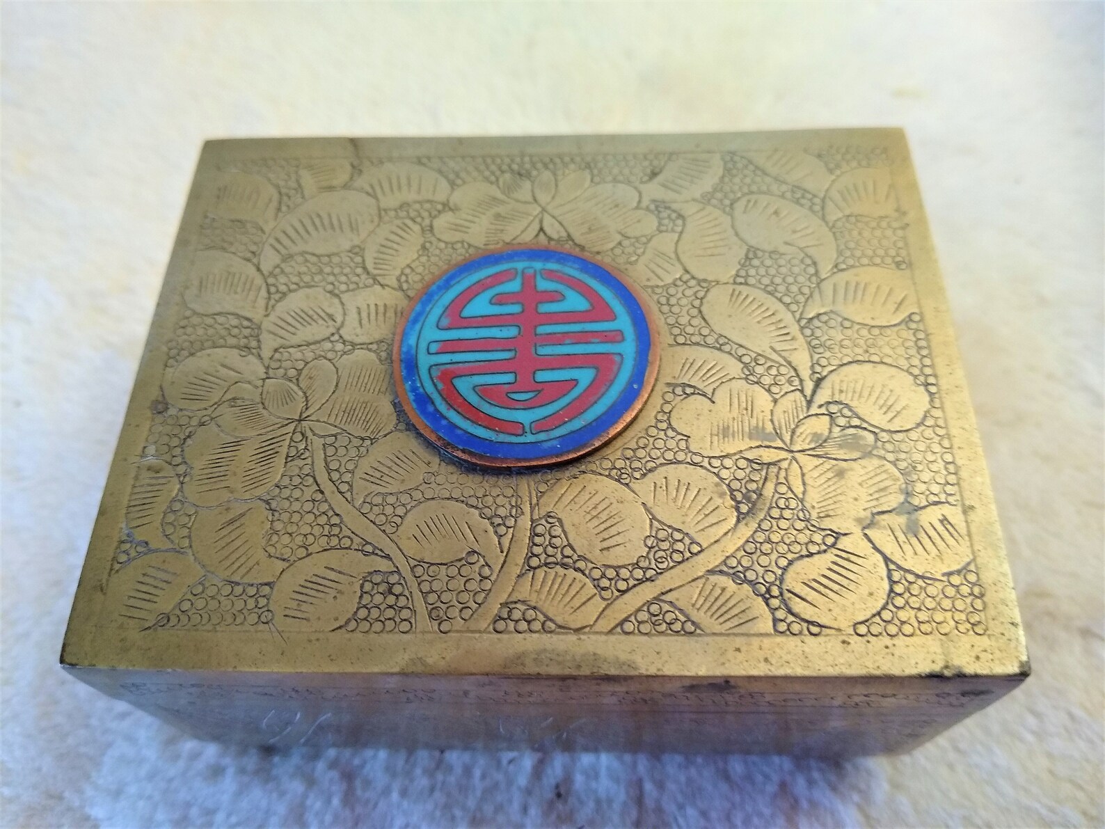 Chinese Brass Box Circa 1950s Lined With Fragrant Wood Vintage - Etsy ...