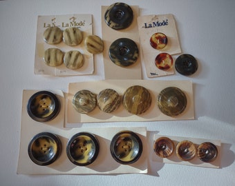 Brown Tortoise Buttons - Etsy