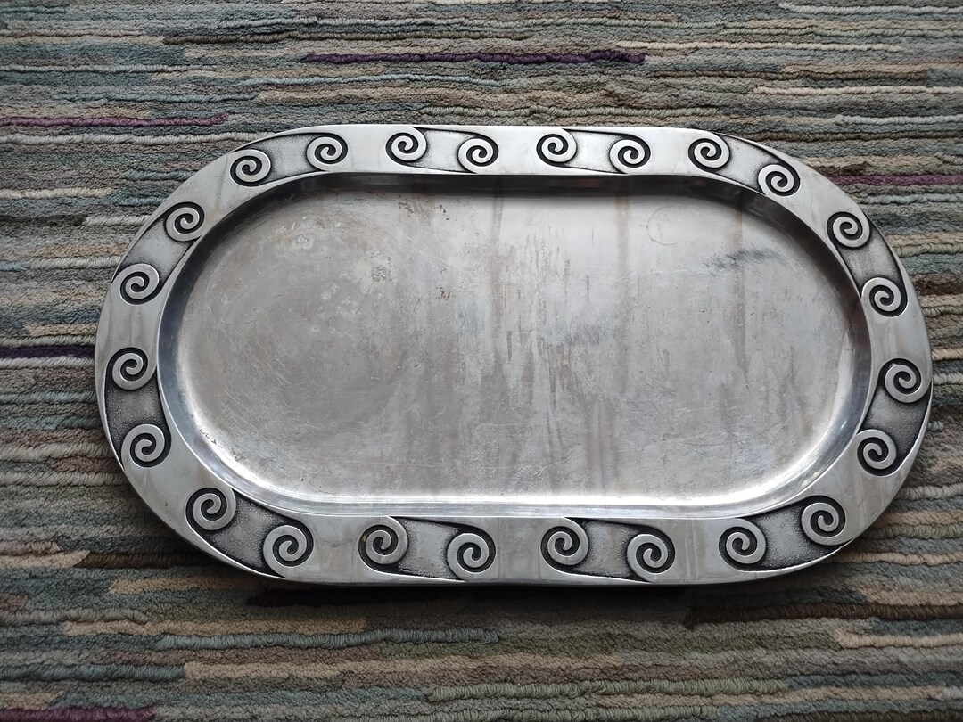 Wilton Armetale Chad Pattern Platter - Etsy