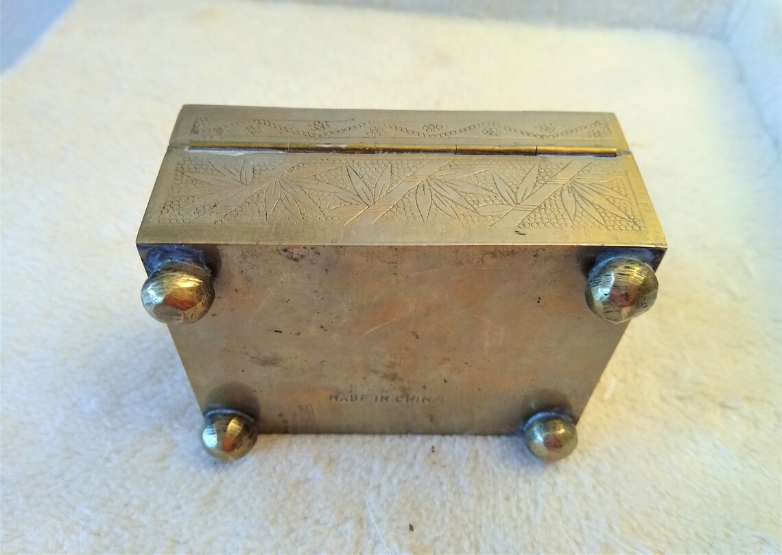 Chinese Brass Box Circa 1950s Lined With Fragrant Wood Vintage - Etsy ...