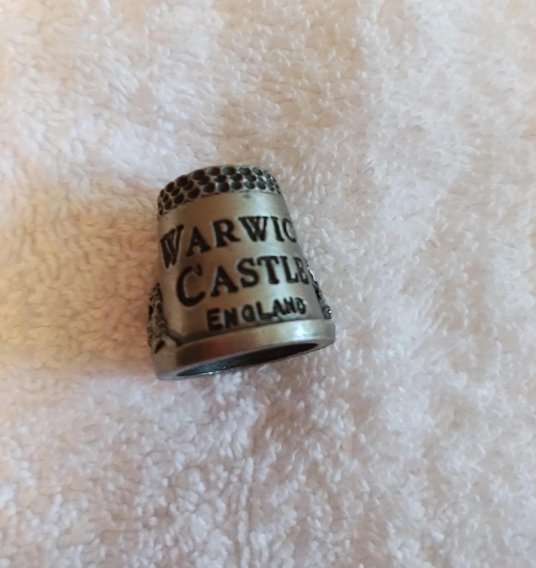 Warwick Castle Pewter Thimble - New in Package - Etsy