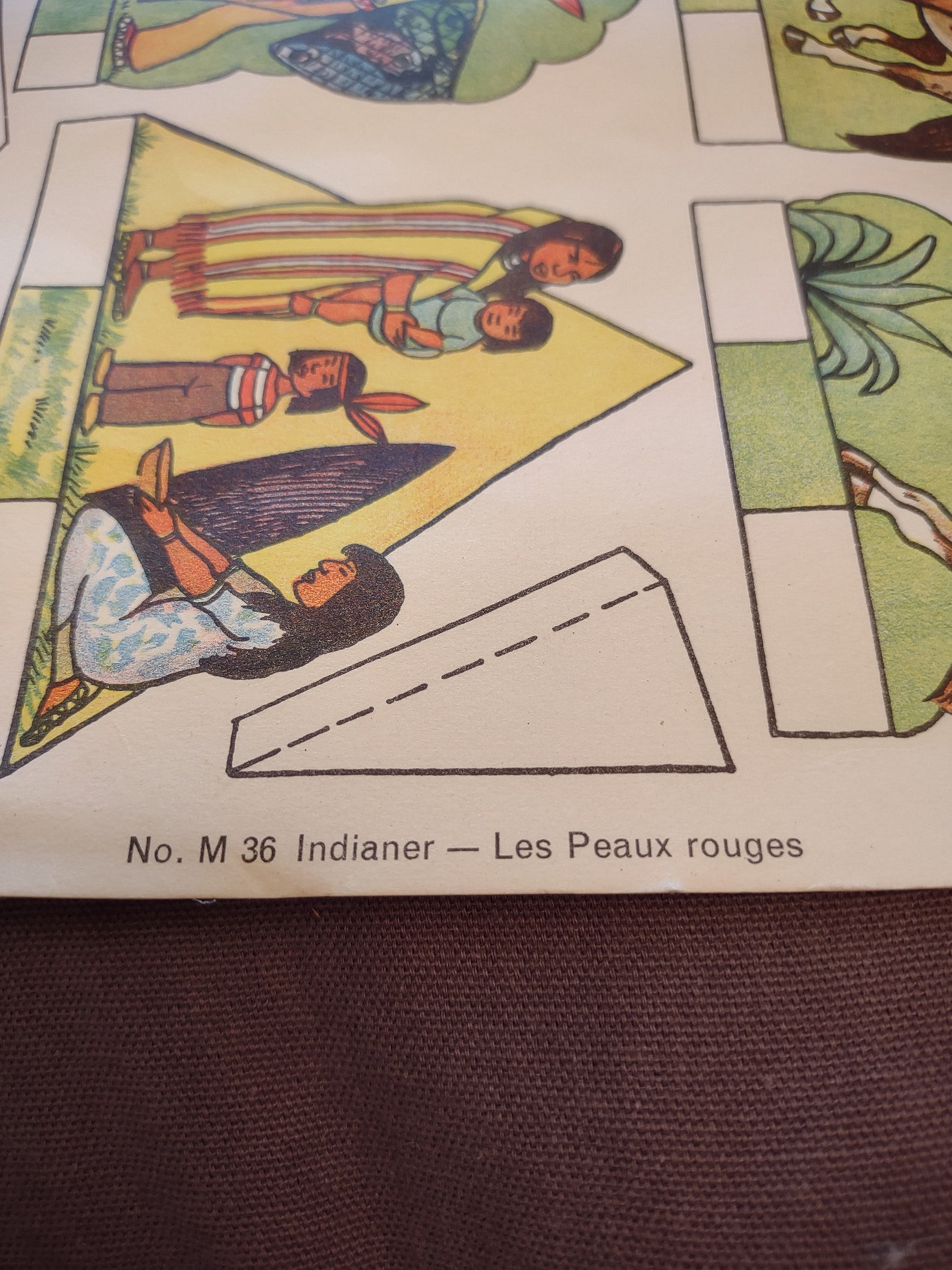 Antique Uncut Native American Village Paper Toy Indian Cutouts - Etsy