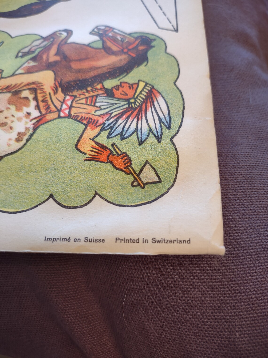 Antique Uncut Native American Village Paper Toy Indian Cutouts - Etsy