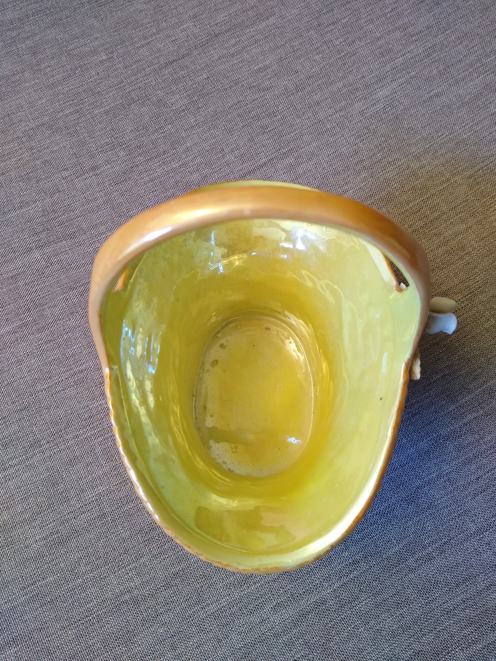 Orange Luster Ware Elfinware Basket Made in Germany | Etsy