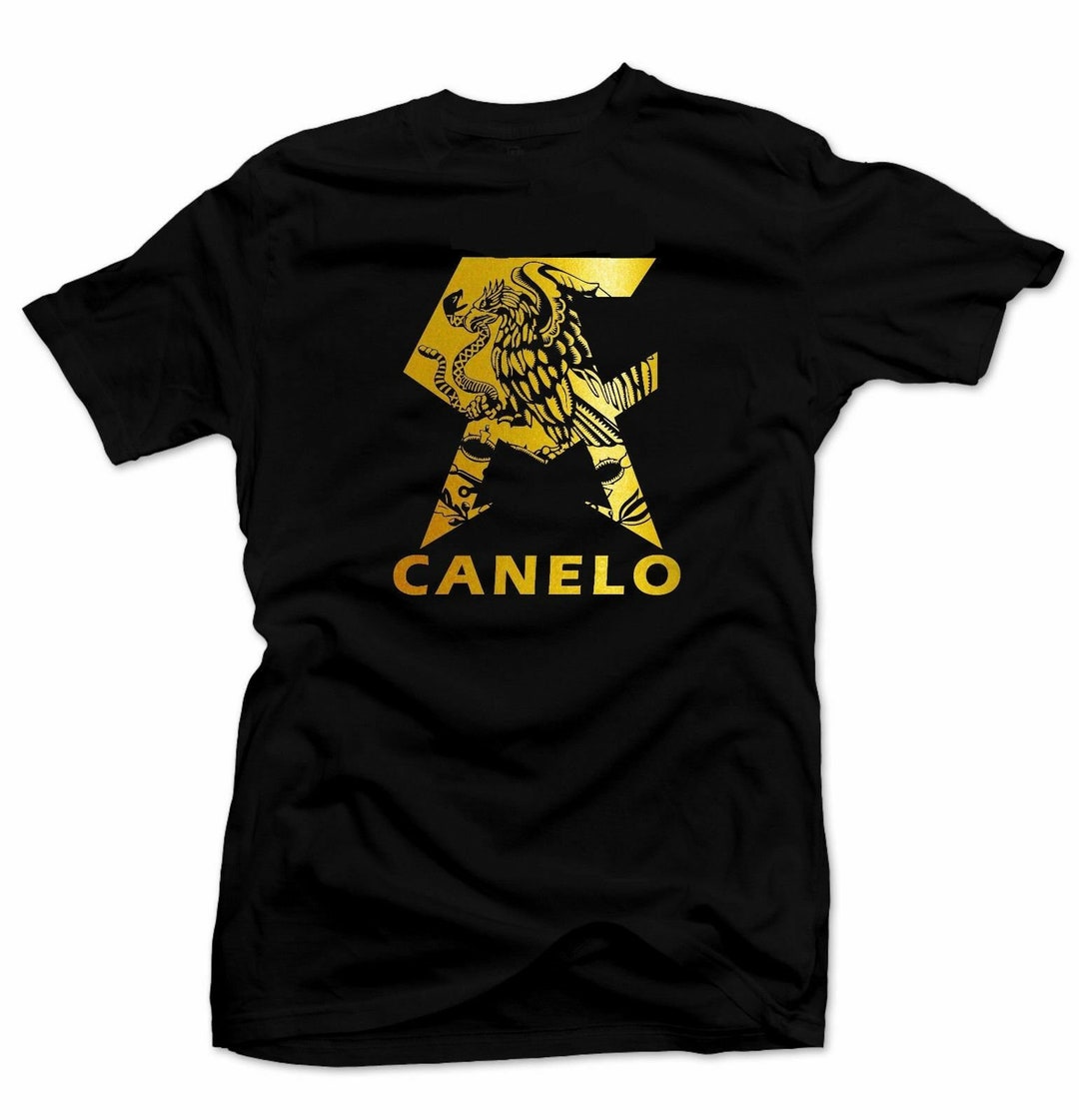 Saul El Canelo Team Canelo Mens Shirt Boxing Tee Gold Foil. Black - Etsy