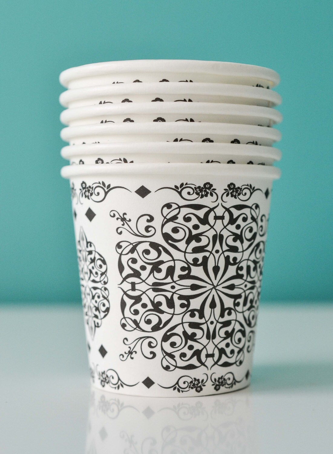 Arabesque 4oz Turkish Coffee and Espresso Paper Cups - Etsy