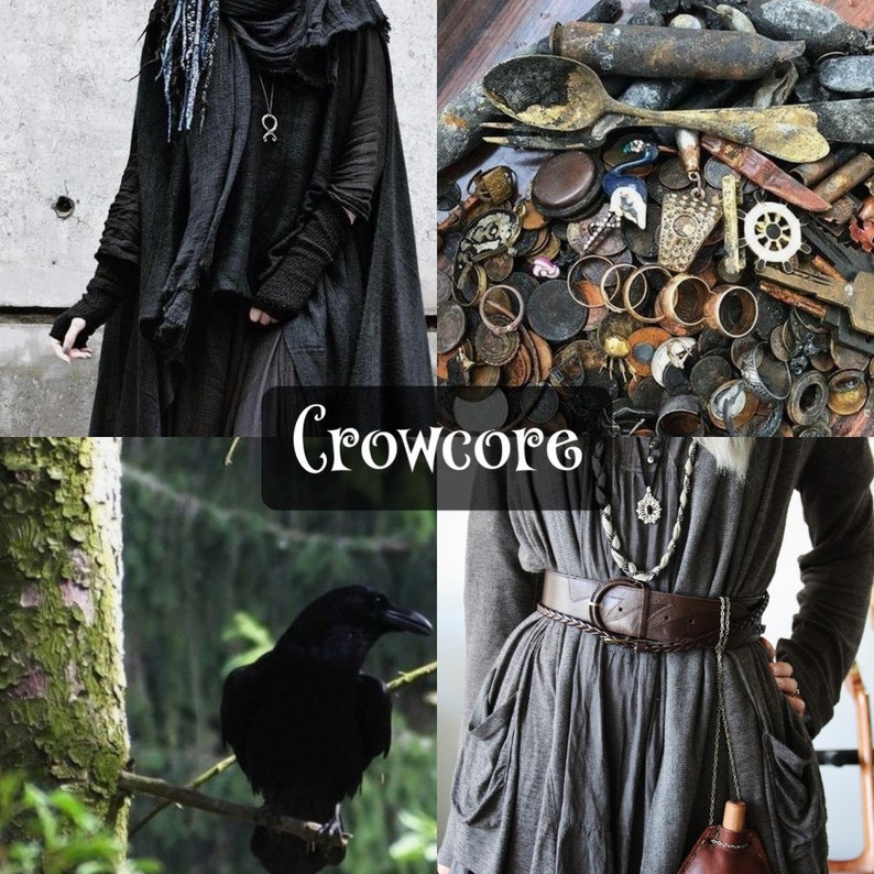 Crowcore Dark Mori Thrifted Clothing Bundle - Etsy UK