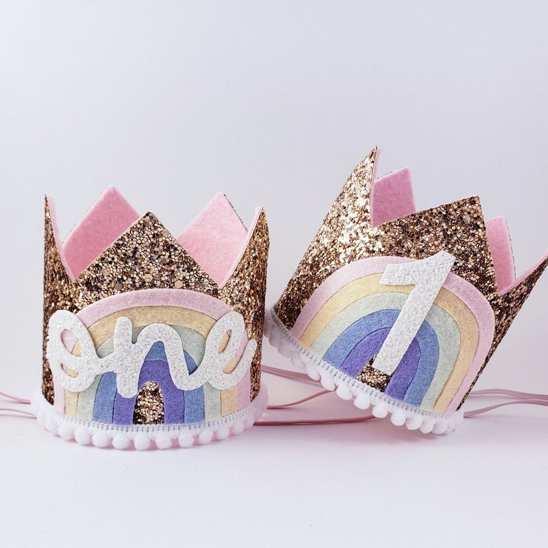 Rainbow Party Hat - Etsy