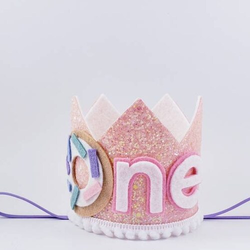 Donut Birthday Crown Donut Grow up Birthday Donut Time - Etsy