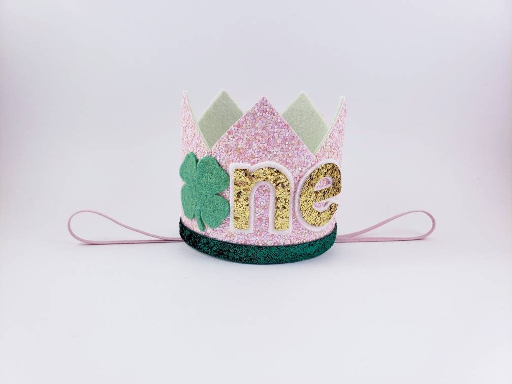 Shamrock Birthday Crown, St Patricks Day Birthday, Our Little Shamrock ...
