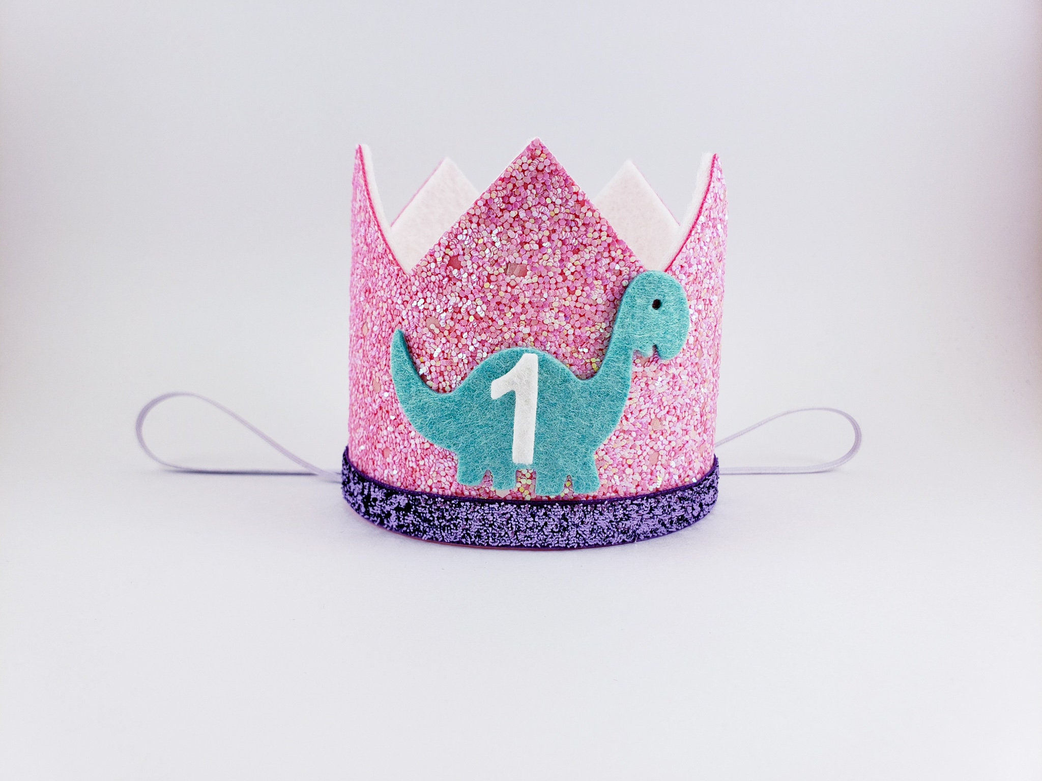 Dinosaur Birthday Crown Girl Dinosaur Crown Girl Dinosaur | Etsy