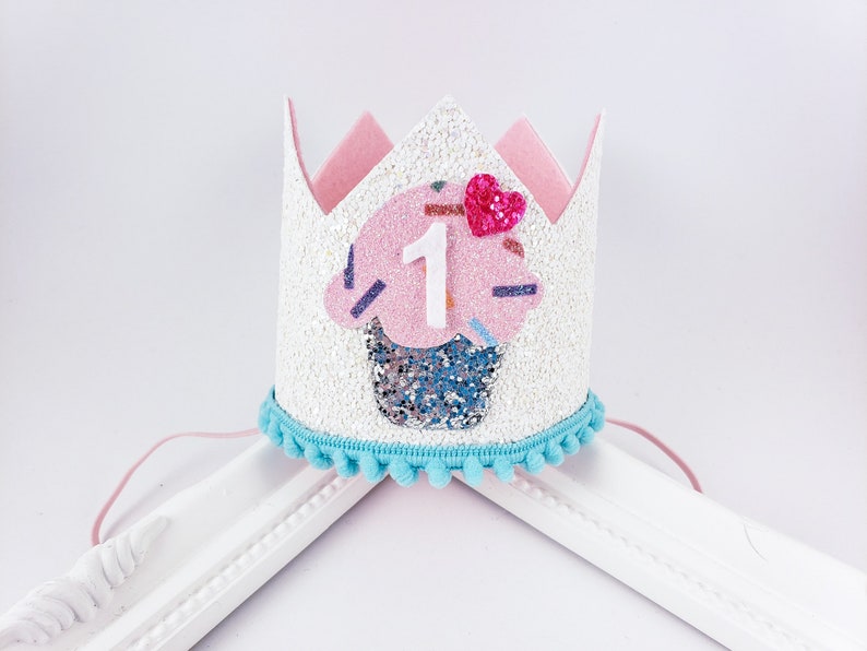 Cupcake Birthday Party Cupcake Birthday Crown Our Little - Etsy