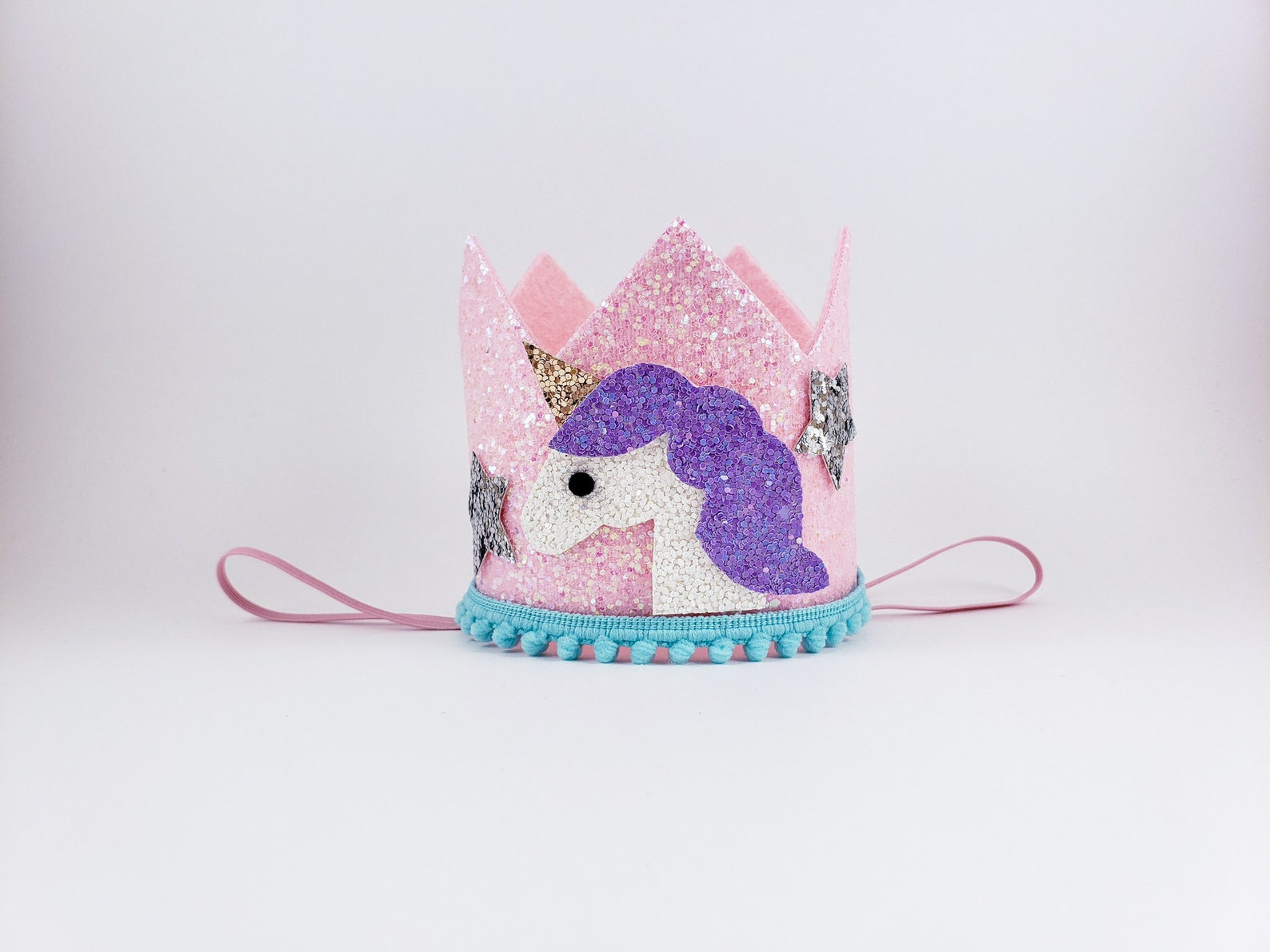 Corona de cumpleaños de unicornio corona de unicornio - Etsy España