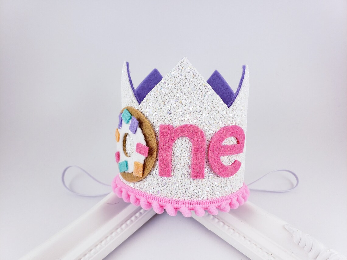 Donut Birthday Crown Donut Grow up Birthday Donut Time - Etsy