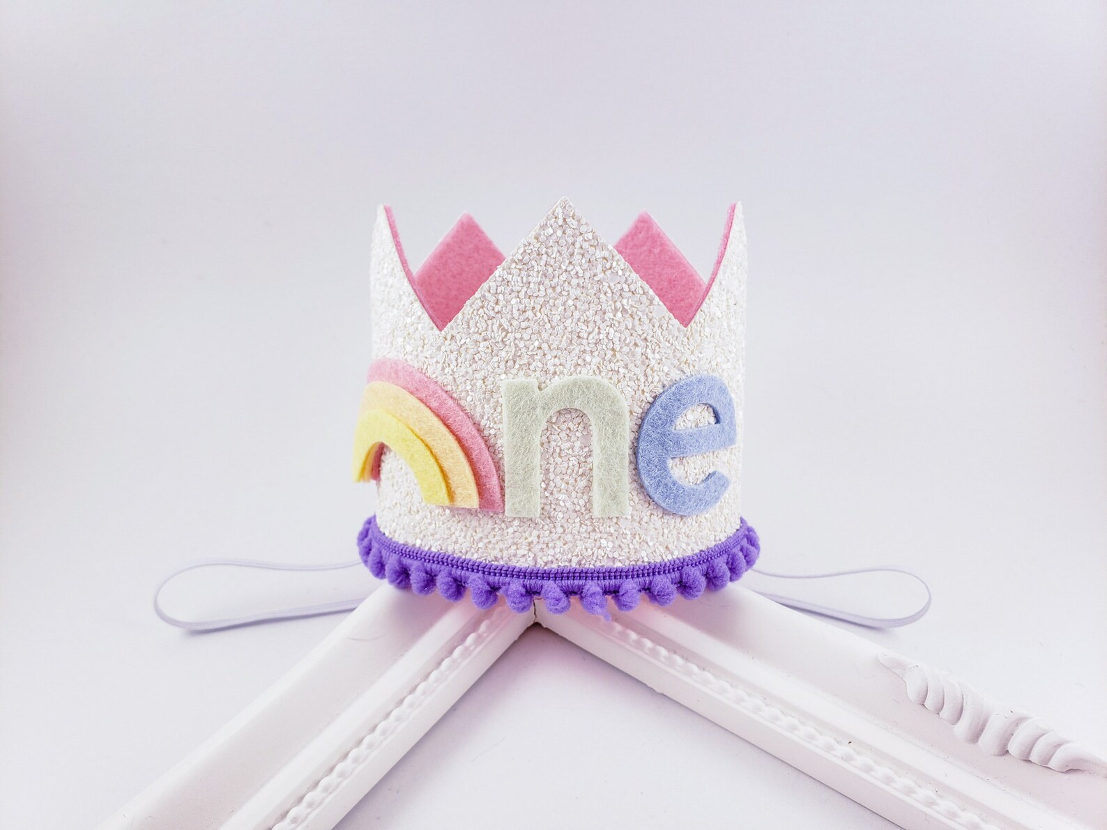 Pastel Rainbow Birthday Crown Rainbow Crown Rainbow Party - Etsy