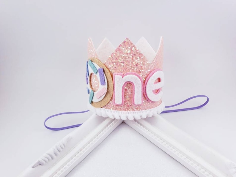 Donut Birthday Crown Donut Grow up Birthday Donut Time | Etsy