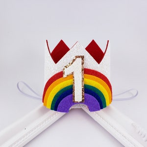 Rainbow Baby, Rainbow Birthday Crown, Rainbow Crown, Rainbow Party ...