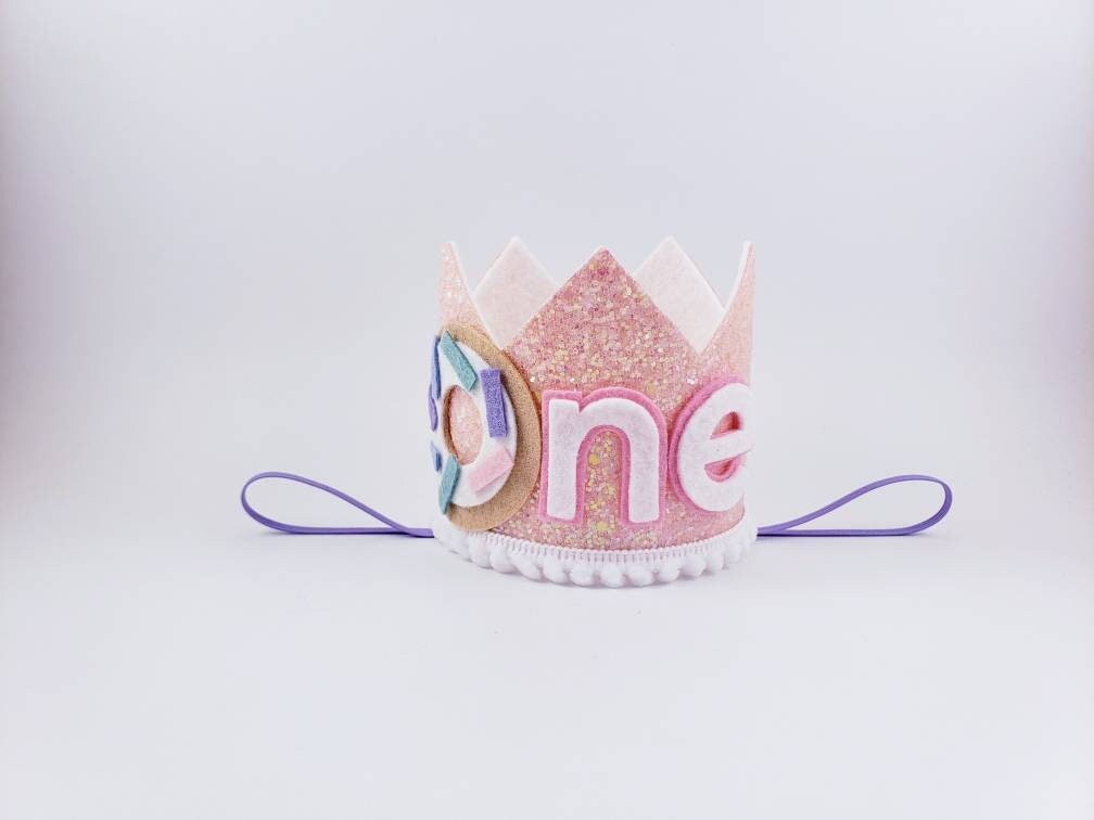 Donut Birthday Crown Donut Grow up Birthday Donut Time - Etsy