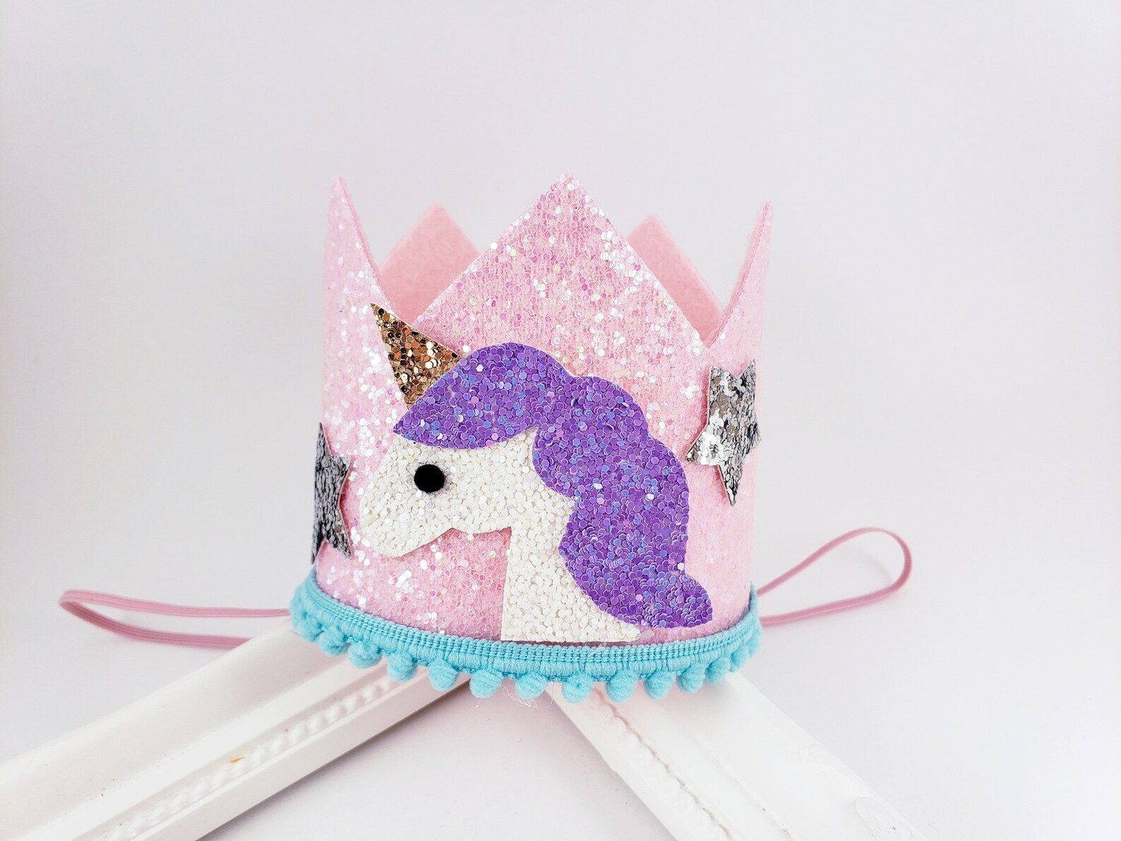 Corona de cumpleaños de unicornio corona de unicornio - Etsy España