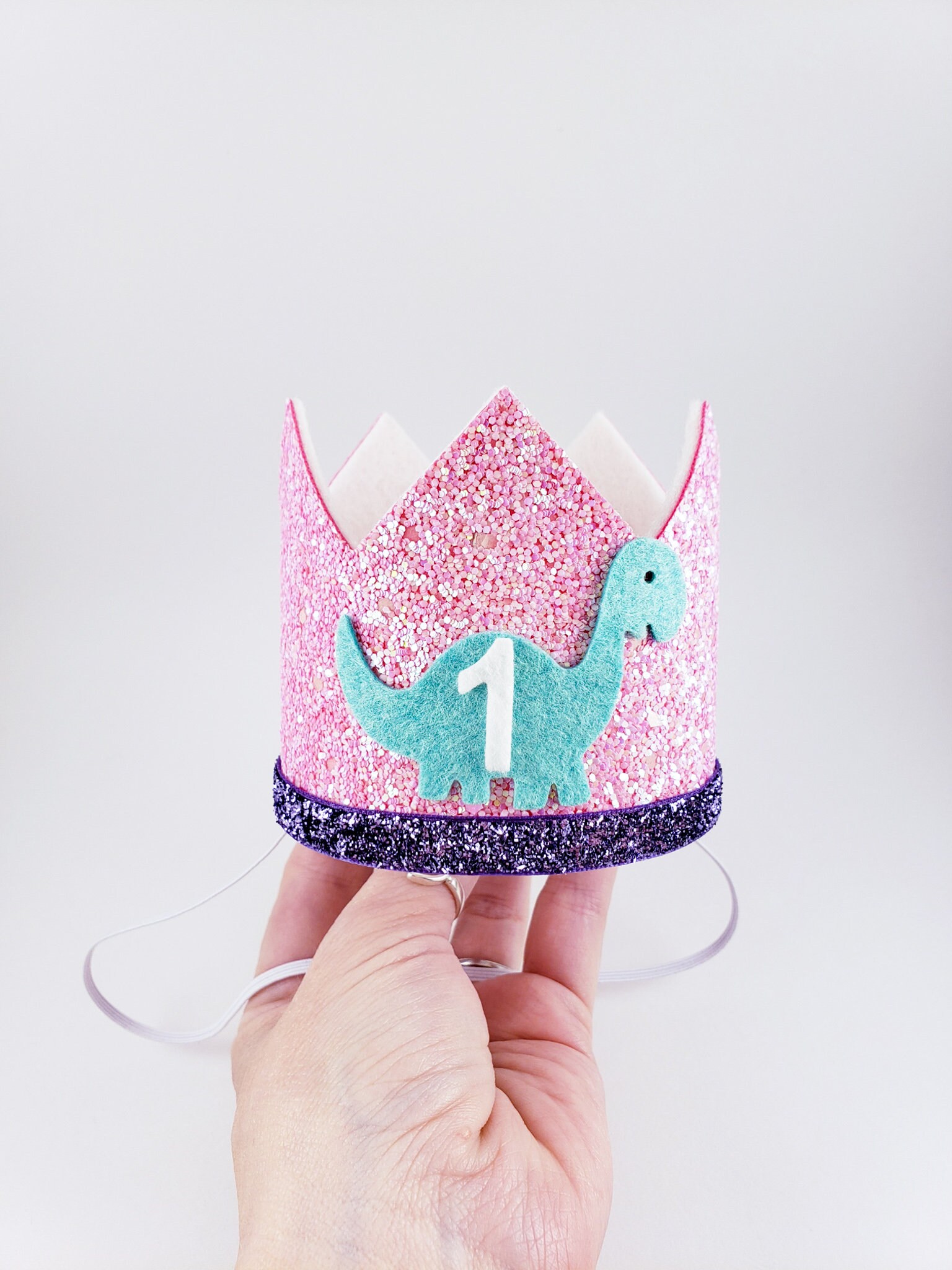 Dinosaur Birthday Crown, Girl Dinosaur Crown, Girl Dinosaur Birthday ...