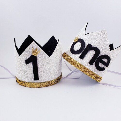 Wild One Full Felt First Birthday Crown 1st Birthday Crown - Etsy