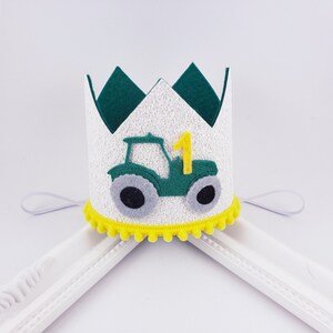 Tractor Birthday Crown, Tractor Birthday Party, Tractor Birthday Theme ...