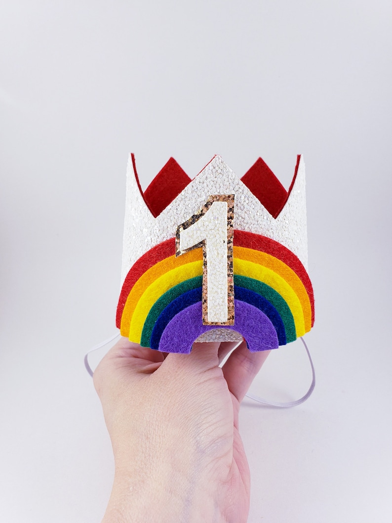 Rainbow Baby Rainbow Birthday Crown Rainbow Crown Rainbow | Etsy