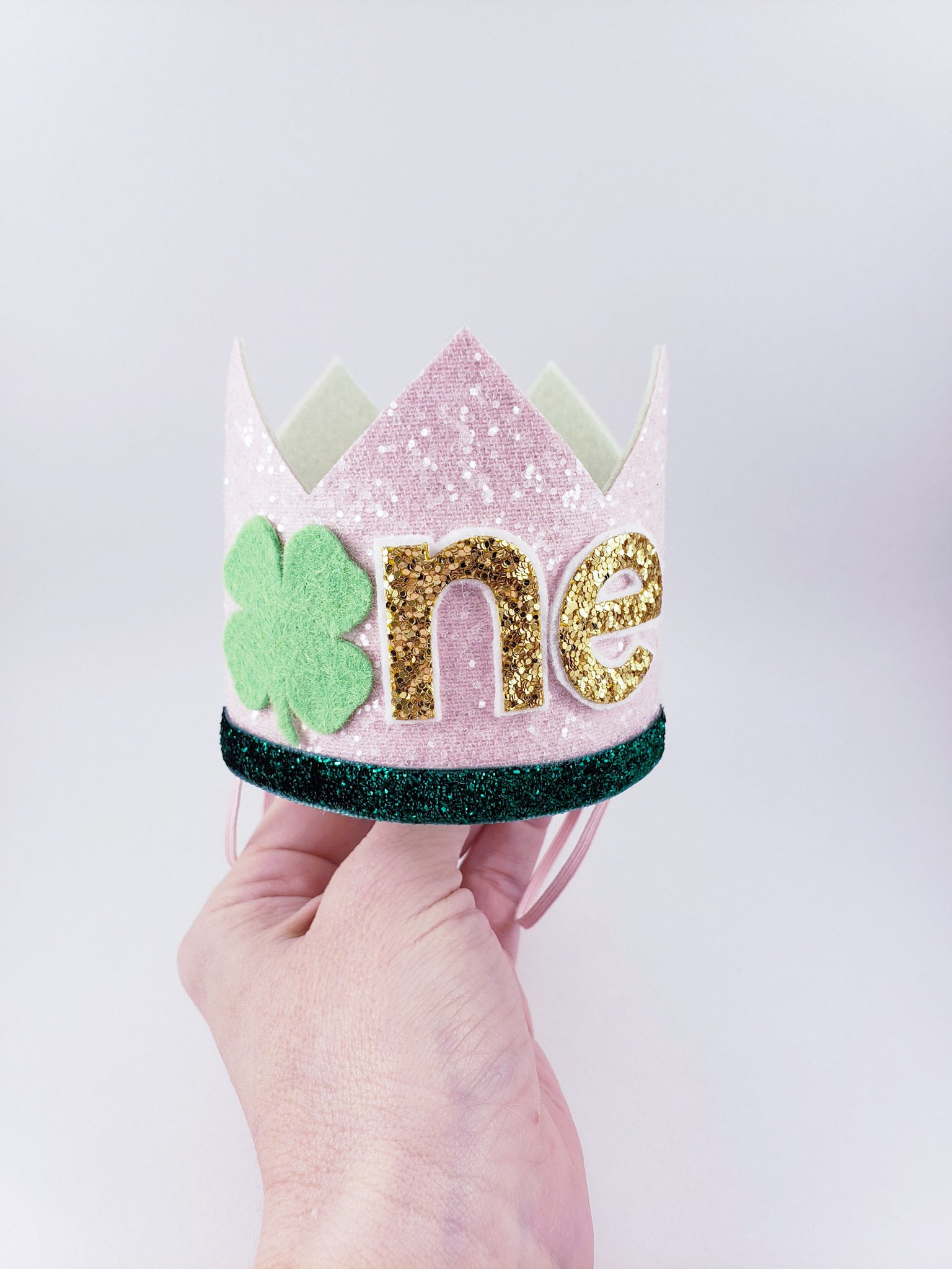 Shamrock Birthday Crown St Patricks Day Birthday Our Little | Etsy