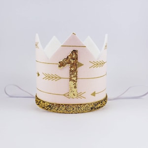 Girl Wild One Birthday, Birthday Crown, Pink and Gold Birthday, Wild ...