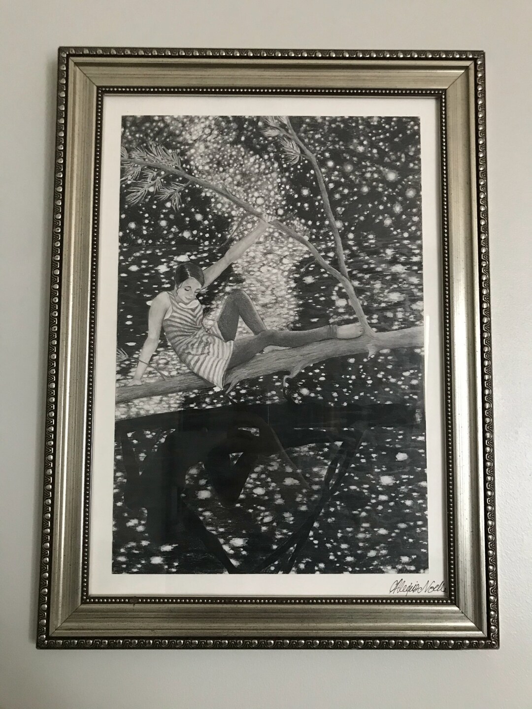 Celestial Reflections Giclée Print. Intricate Graphite Drawing ...