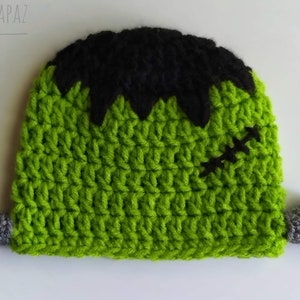 Halloween Baby Beanies / Hats; Frankenstein, Skeleton, Jack O Lantern ...