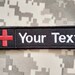 Red Cross Medic custom name text patch Firs Aid paramedic hook | Etsy
