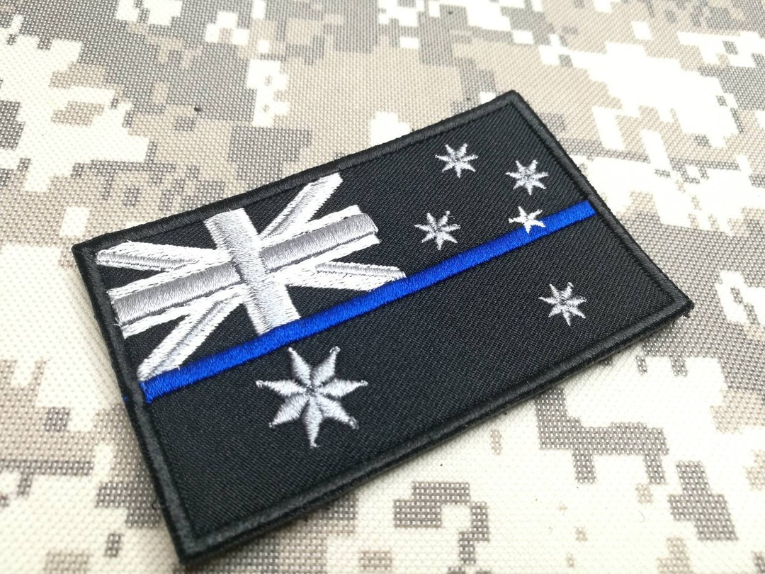 Australia Flag patch police thin blue line red line green - Etsy 日本