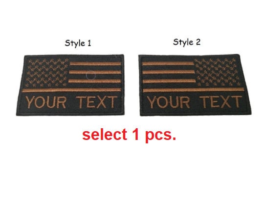 1 Pcs. Custom Name Your Text Patch Thin Brown Line Police Swat - Etsy