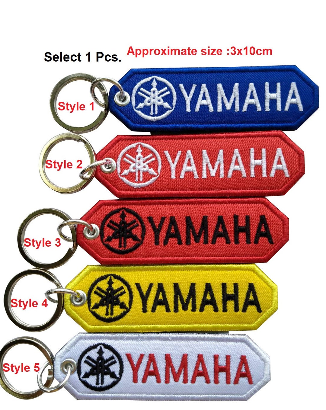 Yamaha Key Chain Embroidery Yamaha Motorcycle Biker Racing Key Chain ...