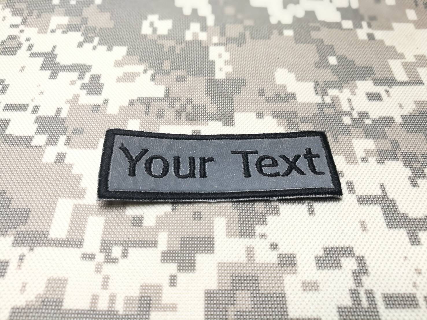 Reflective Patch Your Text Custom Name Text Patch Tag Name Tape Name ...