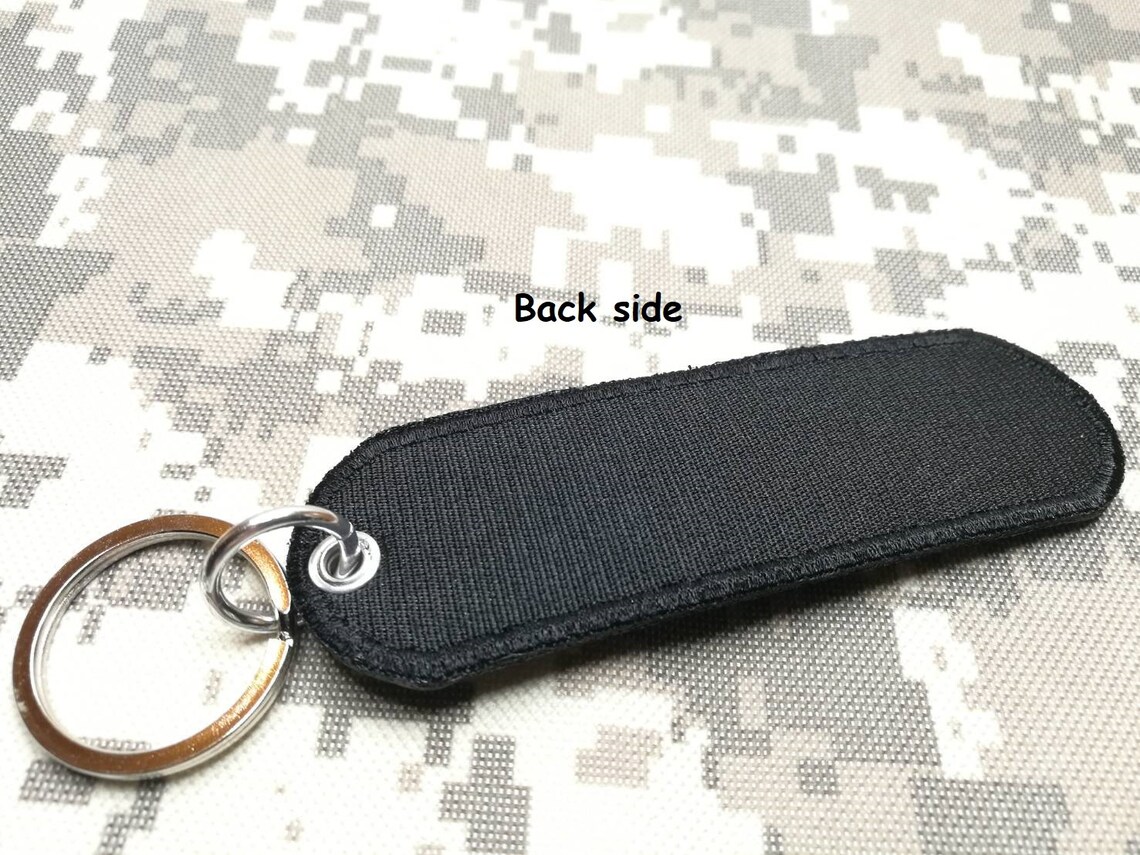 Thin Blue Line Key Chain Custom Name Your Text Thin Blue Line - Etsy