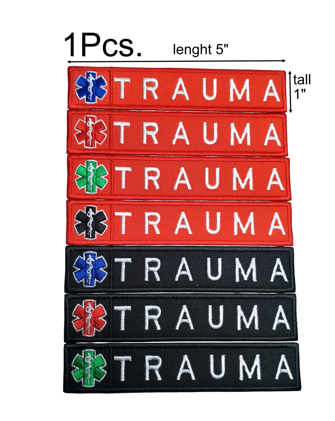 1pcs.star of Life TRAUMA Patch Paramedic Medical EMT EMS Rescue ...